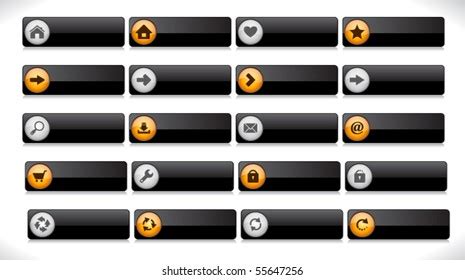 Buttons Web Vector Stock Vector Royalty Free Shutterstock