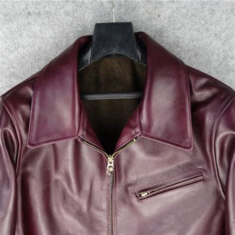 Винтажная куртка из натуральной кожи Мужская Роскошная брендовая тонкая мотоциклетная куртка на