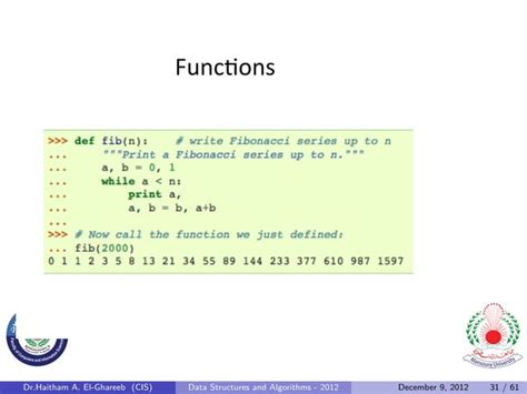 Lecture 9 Dsa Python Data Structures Ppt