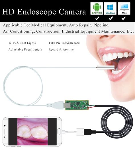 1mp Hd Flexible Endoscope Camera Module Medical Endoscopy Camera Module Hsell Security Camera