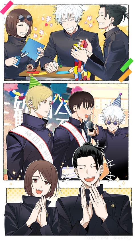 Gojou Satoru Nanami Kento Getou Suguru Ieiri Shoko And Haibara Yu