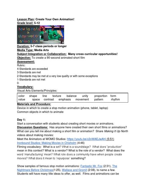Lesson 5 Animation Pdf Cognition Cognitive Science