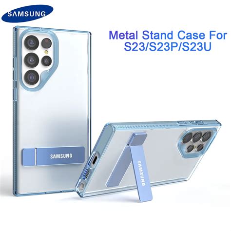 เคสแข็ง แบบใส โลหะอลูมิเนียม สําหรับ Samsung Galaxy S23 23 Plus S23