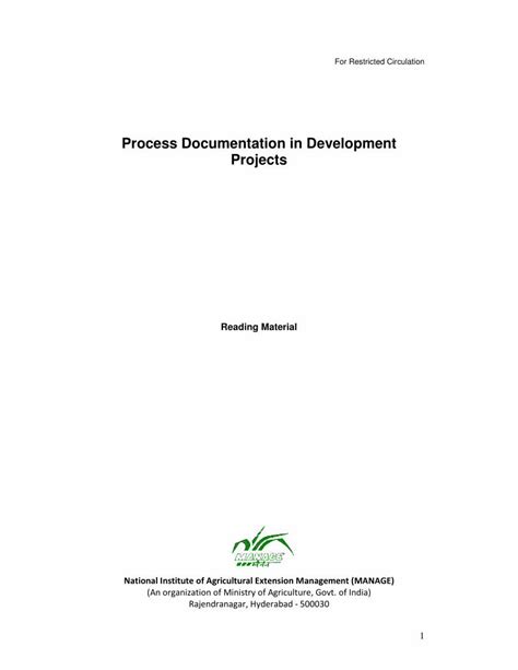 Pdf Process Documentation In Development Projects · Process Documentation In Development