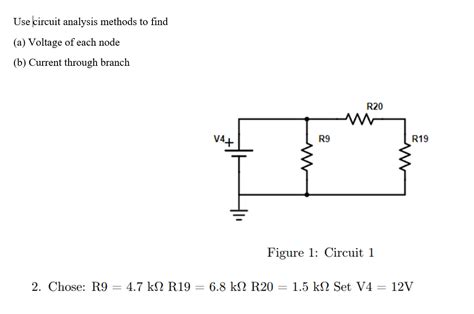 solved use circuit analysis methods to find a voltage of