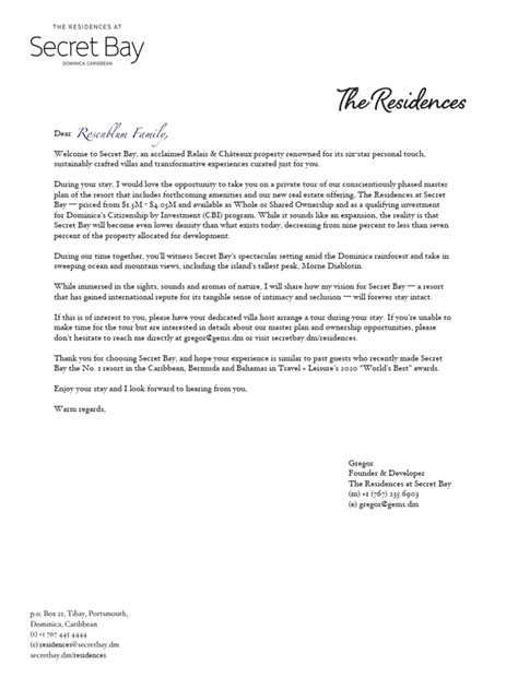 Sbr Intro Letter Pdf