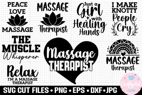 Massage Therapist Svg Bundle Massage Png Bundle Cricut