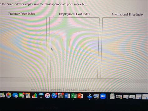 Solved E The Price Index Examples Into The Most Appropriate Chegg Com