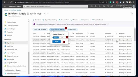 Check Azure Ad Audit Logs For User Sign Ins Success Failures
