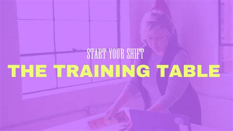 The Training Table