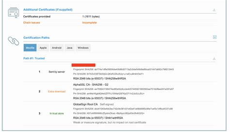 Incomplete Certificate Chain Returned By Custom Dns Suffix Setup
