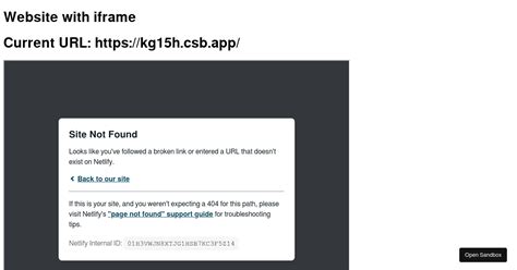 Iframe Test Codesandbox