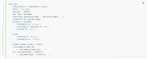 Mysql使用load Data导入数据load Data Set Csdn博客