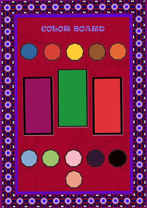 The Color Palette Used In The Collection Made On Photoshop