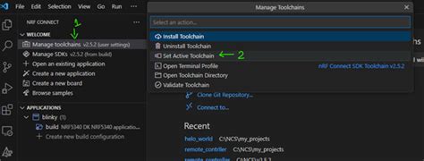 Nrf Connect Extension For Vs Code Unable To Run Most Commands Nordic