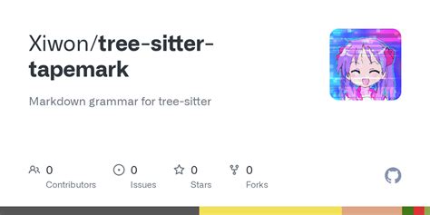 Github Xiwontree Sitter Tapemark Markdown Grammar For Tree Sitter