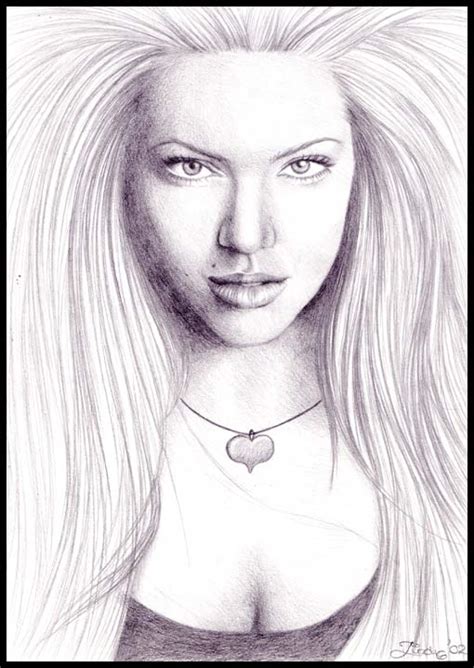 Zindy Zonedk Mixed Pencil Drawings Amanda