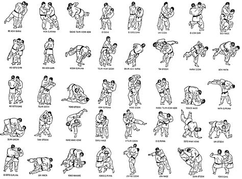 Judo Throws Wrestling Moves Chart Beginners Guide To Karate Ranks