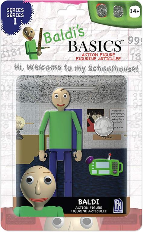 Baldi's Basics - Action figure da 12,7 cm, multicolore (Baldi) : Amazon ...