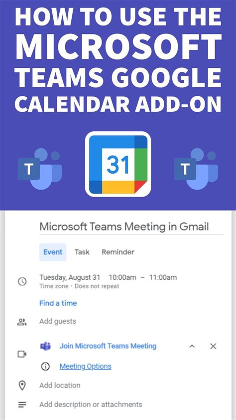 Microsoft Teams Google Calendar Add On Tutorial
