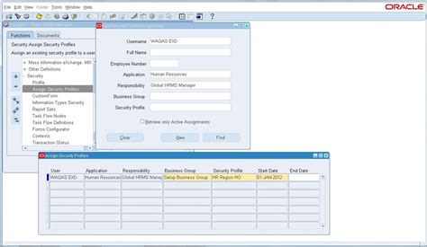 My Oracle World How To Assign Security Profile To A User In Oracle HRMS