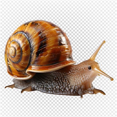 Улитка Png улитка боковой вид изолирован на прозрачном фоне