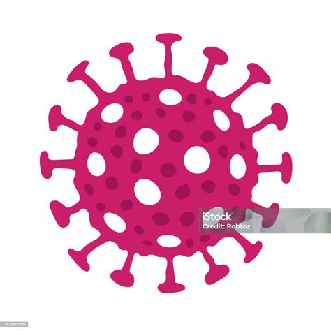 Virus Symbolic Vector Schematic Illustration Stock Illustration Download Image Now Alertness