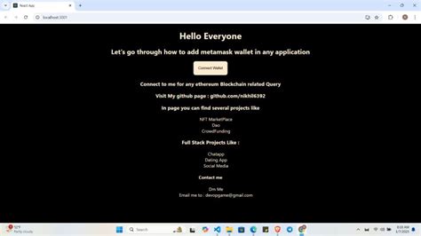 web3 metamask reactjs blockchaindevelopment smartcontracts dapp