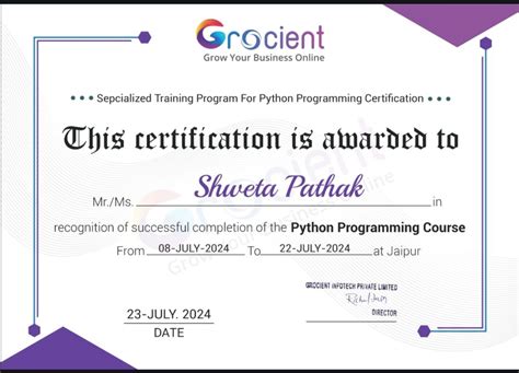 Shweta Pathak On Linkedin Python Programming Industrialtraining