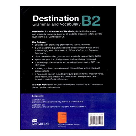 قیمت و خرید کتاب Destination B2 Grammar And Vocabulary With Answer Key ...