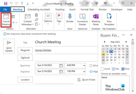 How To Cancel A Meeting Or Restore Cancelled Meeting In Outlook