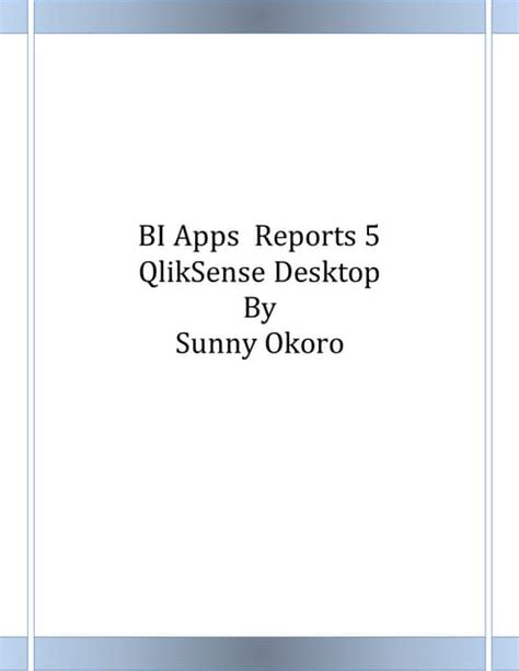 Bi Apps Reports 5 Qliksense Desktop Docx Databases Computer