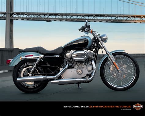 Harley Sportster 883 Custom Free Hd Wallpaper