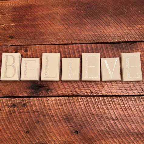 Source Unknown Holiday Pretty Believe Sparkly Letters In Individual