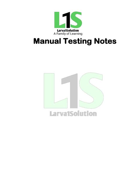manual testing notes nov 2022 download free pdf software testing