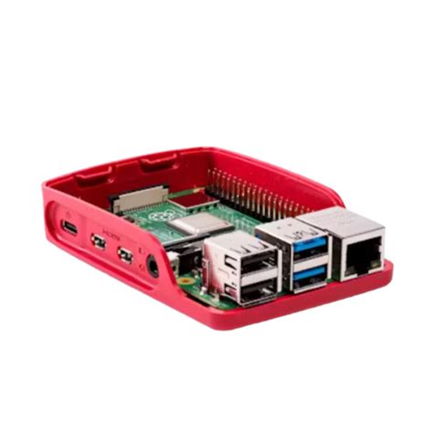 RASPBERRY PI 4 CASE RED WHITE C