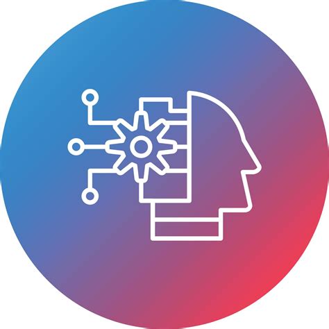 Robotics Line Gradient Circle Background Icon 16863408 Vector Art At Vecteezy