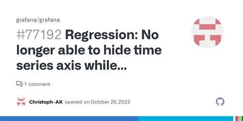 Regression No Longer Able To Hide Time Series Axis While Displaying