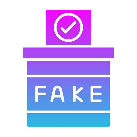 Ícone Falso Vetor Premium