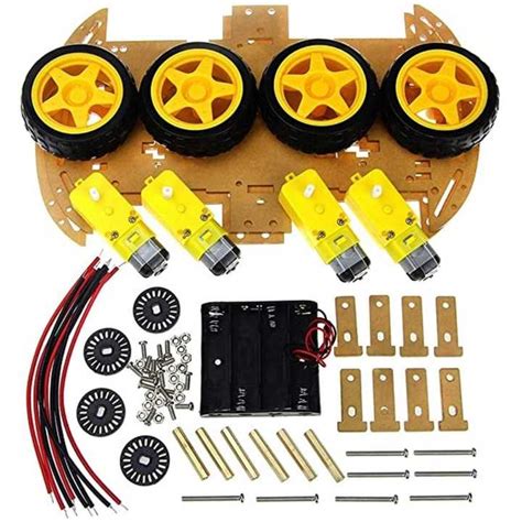 Robot Kit WD Robot Car Smart Chassis Kit With TT Motor For UNO R Mega Raspberry Pi Nano
