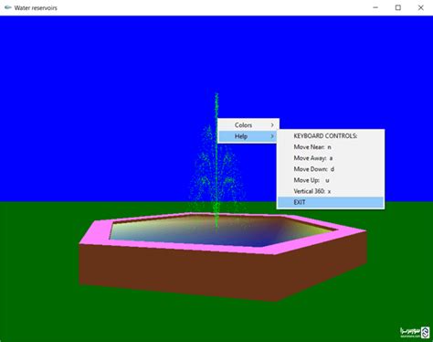 سورس حوضچه آب با OpenGL به زبان C سورس سرا