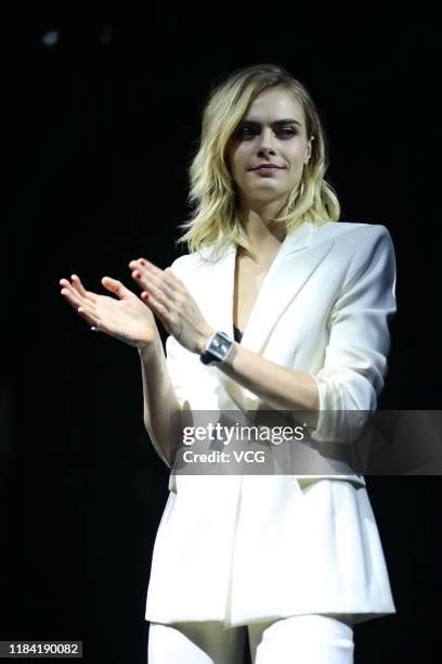 Model Cara Delevingne Attends Tag Heuer Promotional Event On October News Photo Getty Images