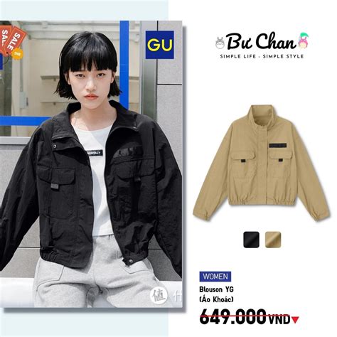 Áo Khoác Gu Utility Blouson Yg Dáng Ngắn Form Rộng Gu Nhật 336421 Shopee Việt Nam