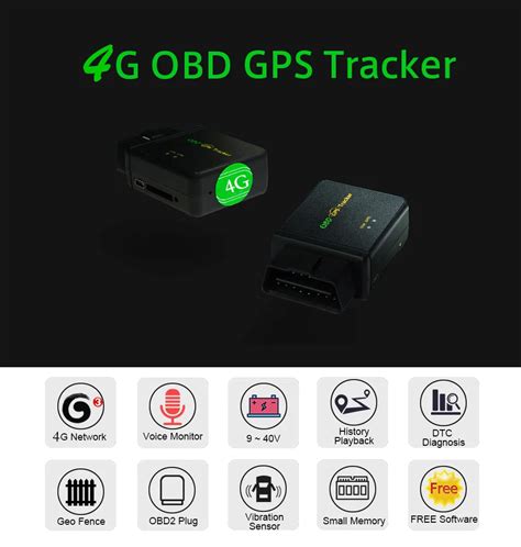 4g Obdii Obd Ii Taxi Gps Canbus Tracking Device Programmable Obd 2 ...