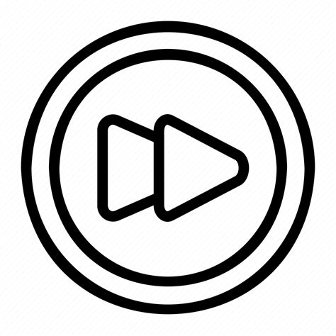 Music Fast Forward Ui Button Icon Download On Iconfinder