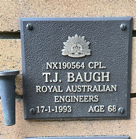 Thomas John Baugh 1924 1993 Find A Grave Memorial