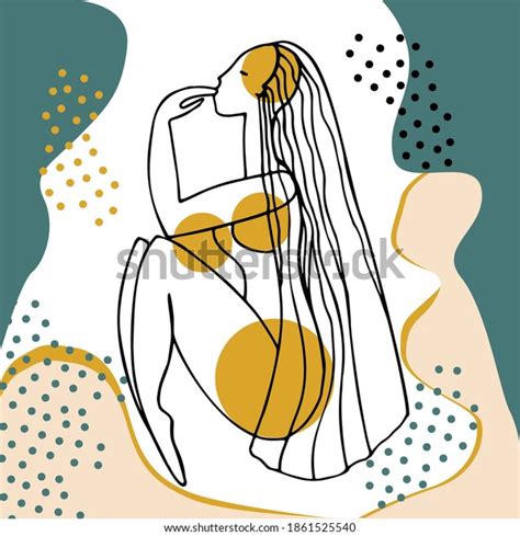 Beautiful Sexy Female Body Abstract Shapes Stock Vector Royalty Free Shutterstock