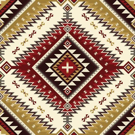 Native Pattern American Tribal Indian Ornament Pattern Geometric Ethnic
