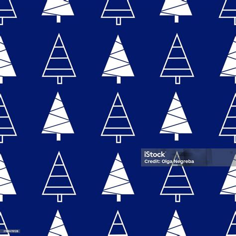 푸른 배경에 삼각형 크리스마스 트리의 완벽 한 패턴입니다 0명에 대한 스톡 벡터 아트 및 기타 이미지 0명 12월 1월 Istock