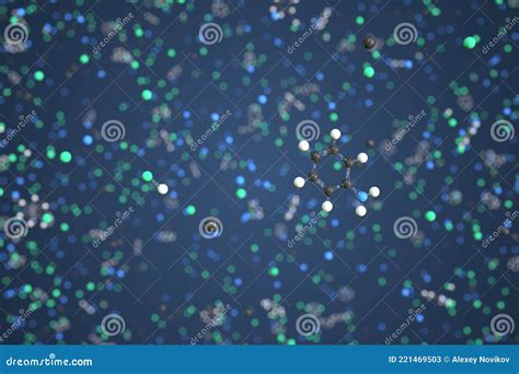 Aniline Molecular Structures Aromatic Amine 3d Model Structural Chemical Formula And Atoms